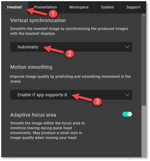 Autodesk VRED Settings