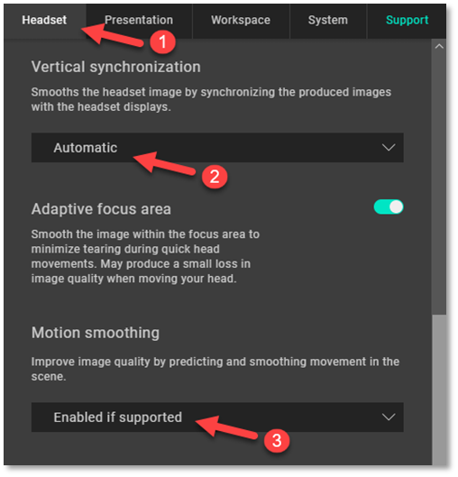 Autodesk VRED Settings